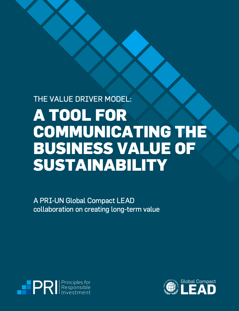 Value Driver Model: A Tool to Communicating the Business Value of Sustainability | IFC Beyond ...